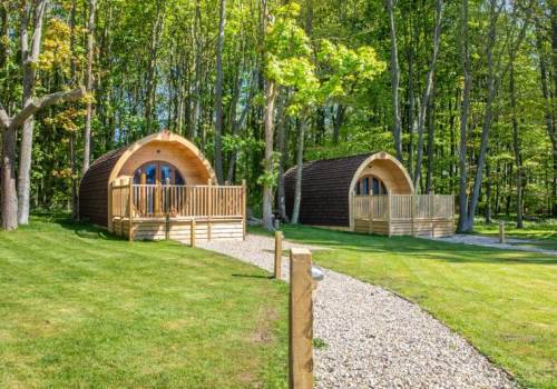 Wighill Park Glamping | № 12 – Extra Large Pod with Hot Tub