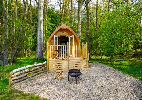 Wighill Park Glamping | № 12 – Extra Large Pod with Hot Tub