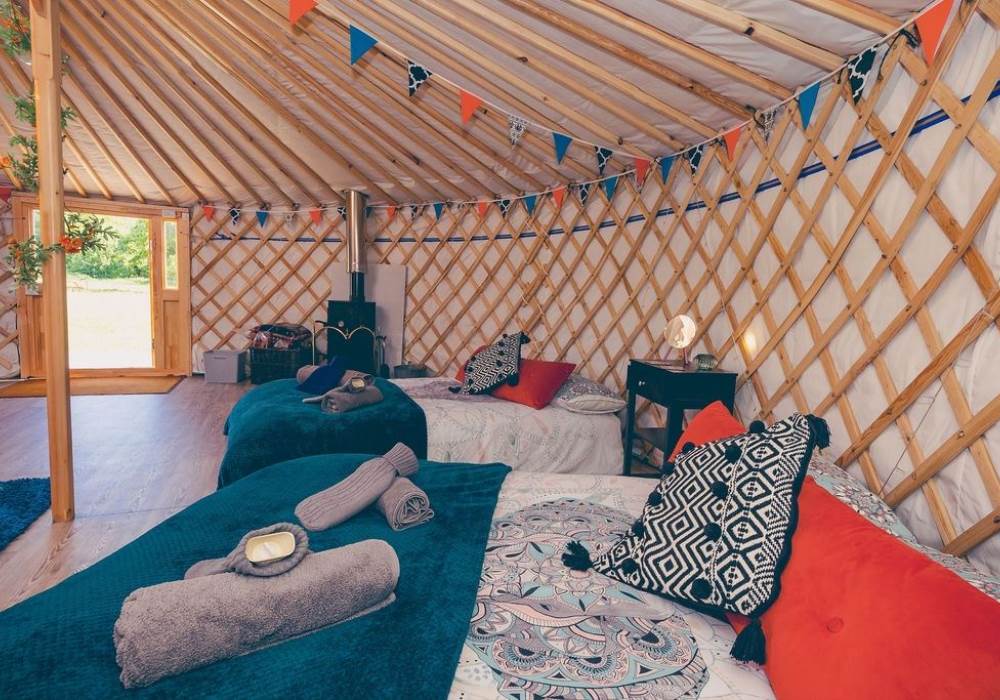 Glamp and Tipple | Krug - Luxury Heated Yurt with Hot Tub