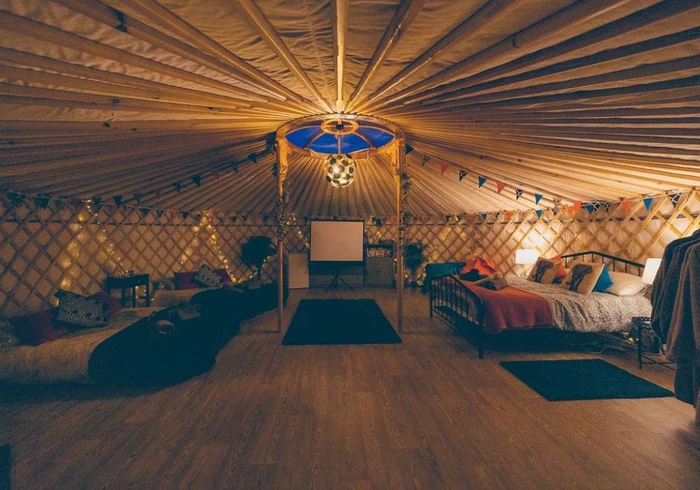 Glamp and Tipple | Krug - Luxury Heated Yurt with Hot Tub