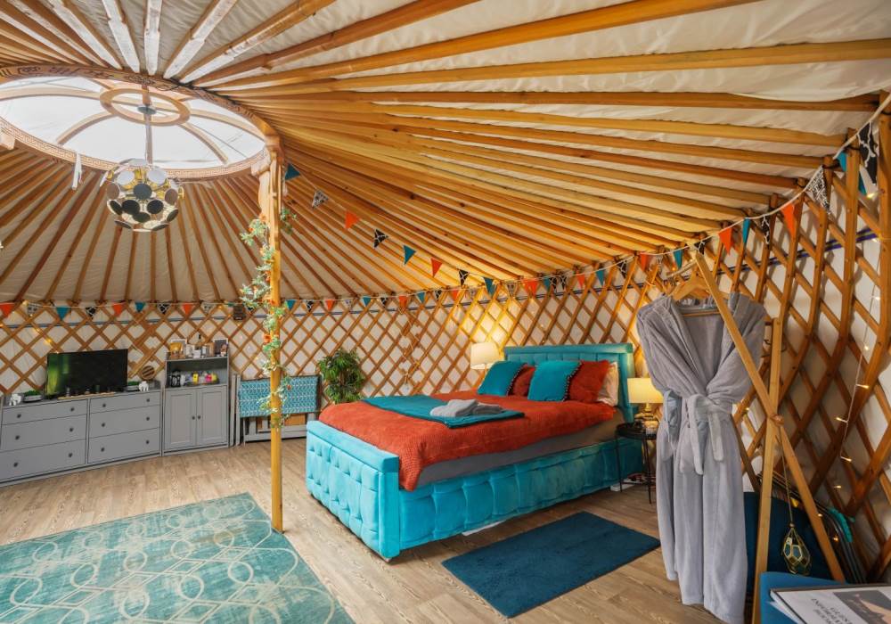 Glamp and Tipple | Krug - Luxury Heated Yurt with Hot Tub