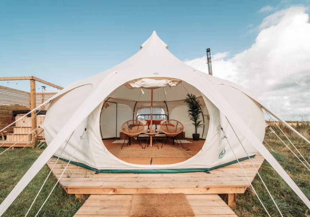 Bamburgh Under Canvas | Hot Tub Tent