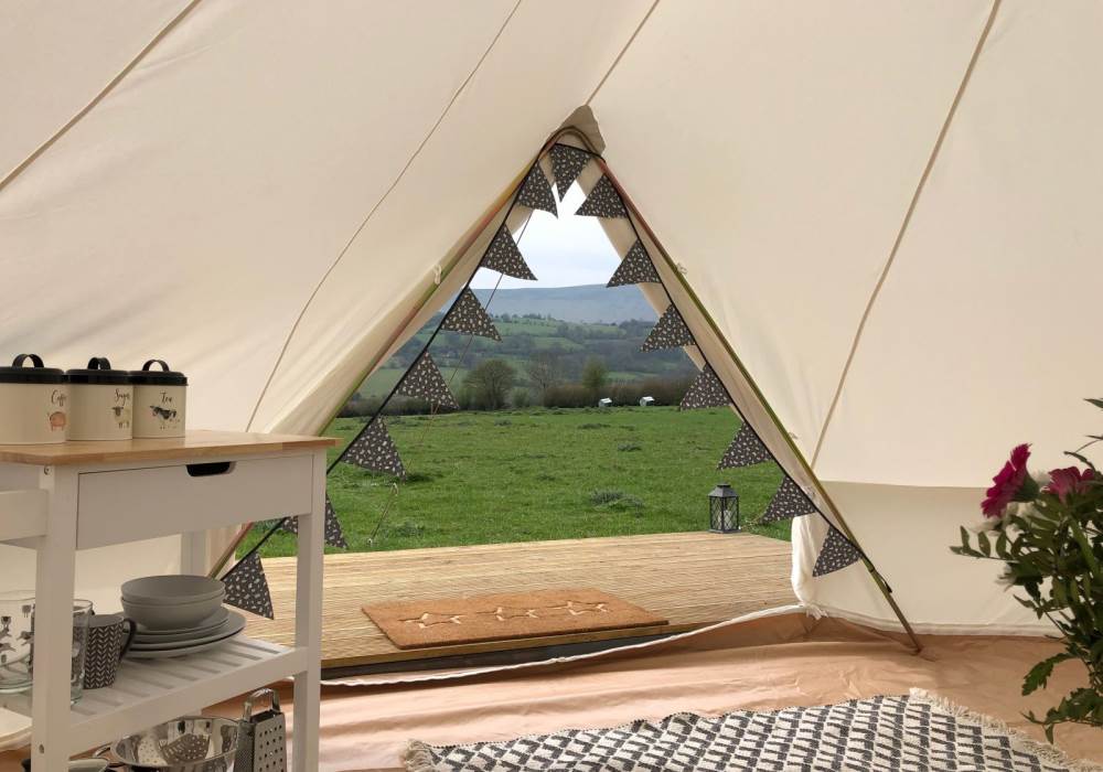 Upper House Farm Glamping | Cat's Back View Emperor Tent