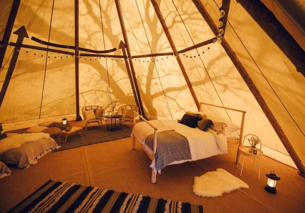 GreenWood Tipi Glamping | Birch (Sleeps 1-4)